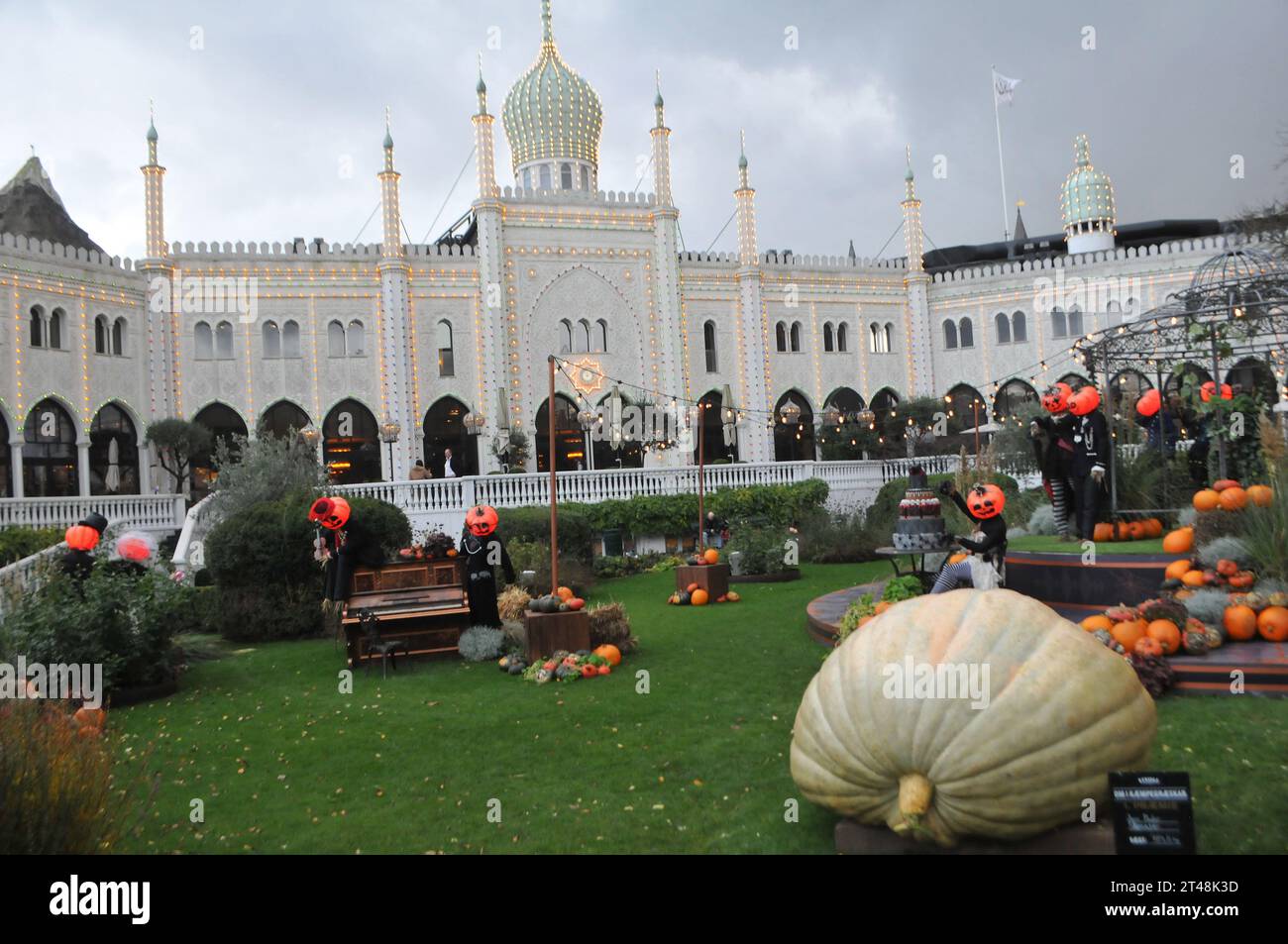 Copenhagen, Denmark /29 October. 2023/.Visitors for Halloween festival ...