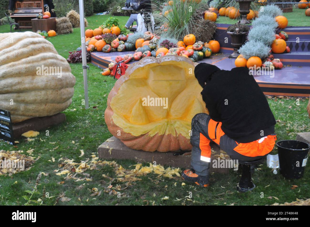 Copenhagen, Denmark /29 October. 2023/.Visitors for Halloween festival ...