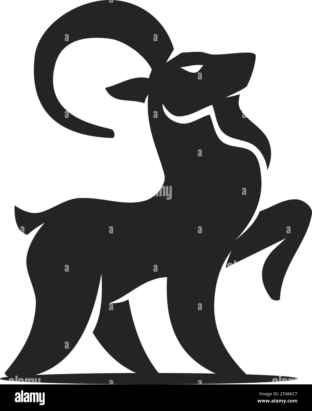 goat logo template Isolated. Brand Identity. Icon Abstract Vector ...