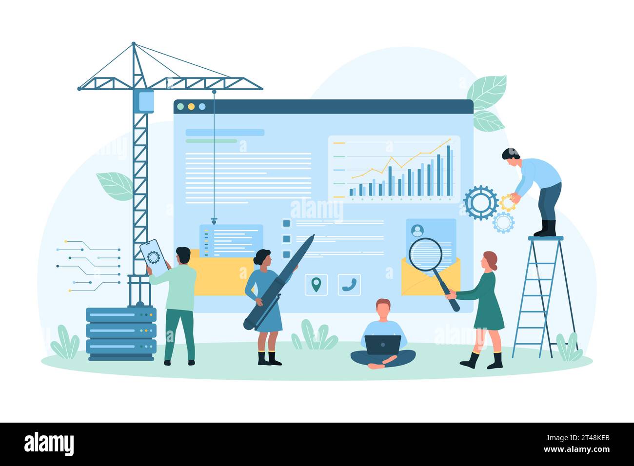 New build development Stock Vector Images - Alamy