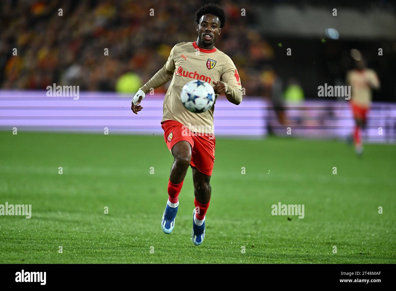 LENS, FRANCE - OCTOBER 24: Elye Wahi of RC Lens during the UEFA ...