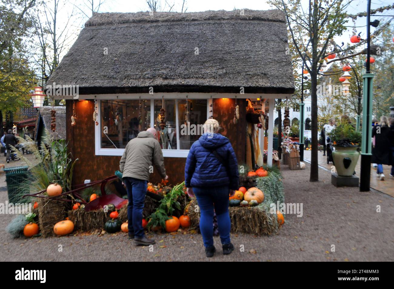 Copenhagen, Denmark /29 October. 2023/.Visitors for Halloween festival ...