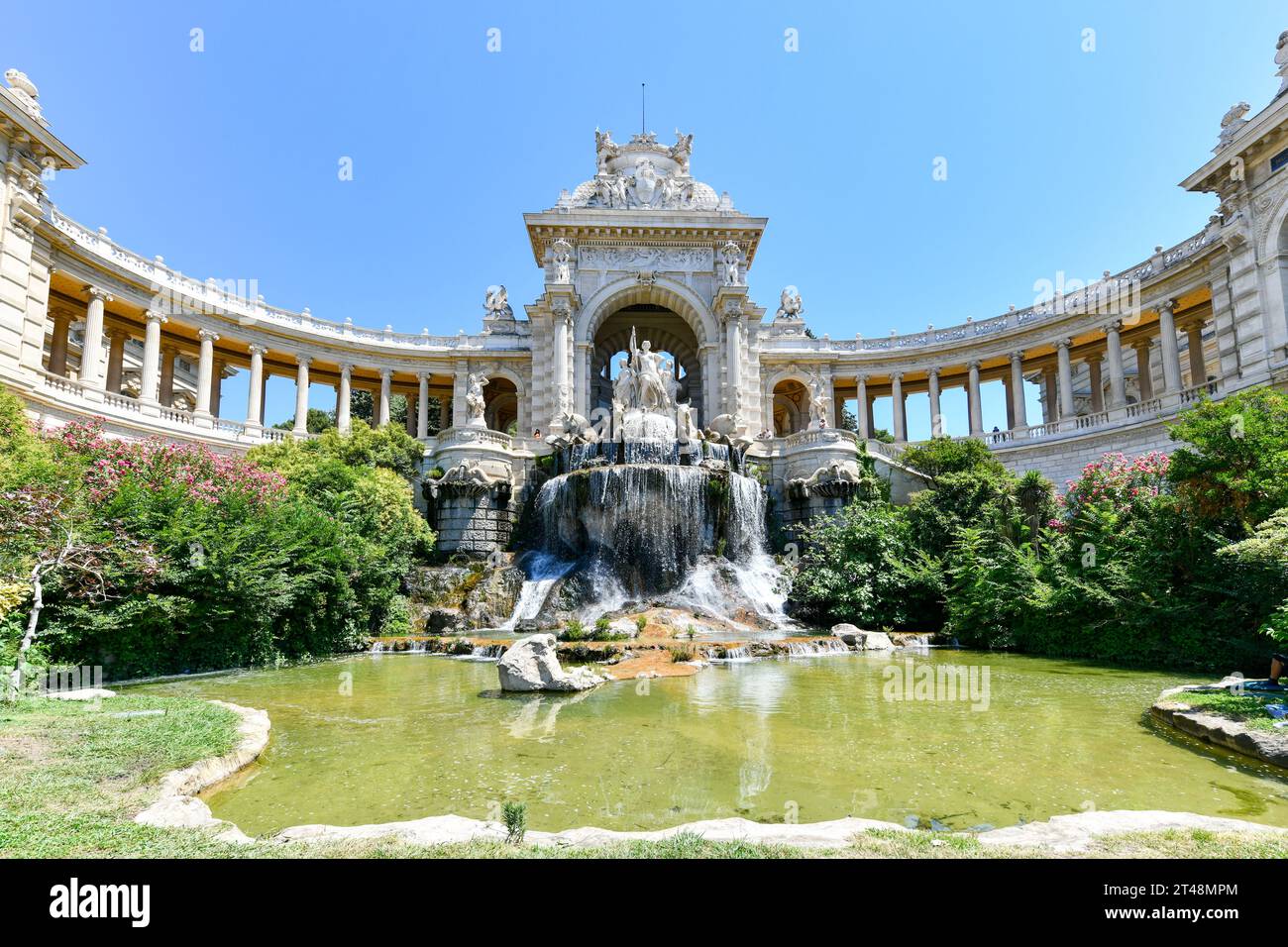 Marseille, France - Jul 14, 2022: The Palais Longchamp houses the Fine ...