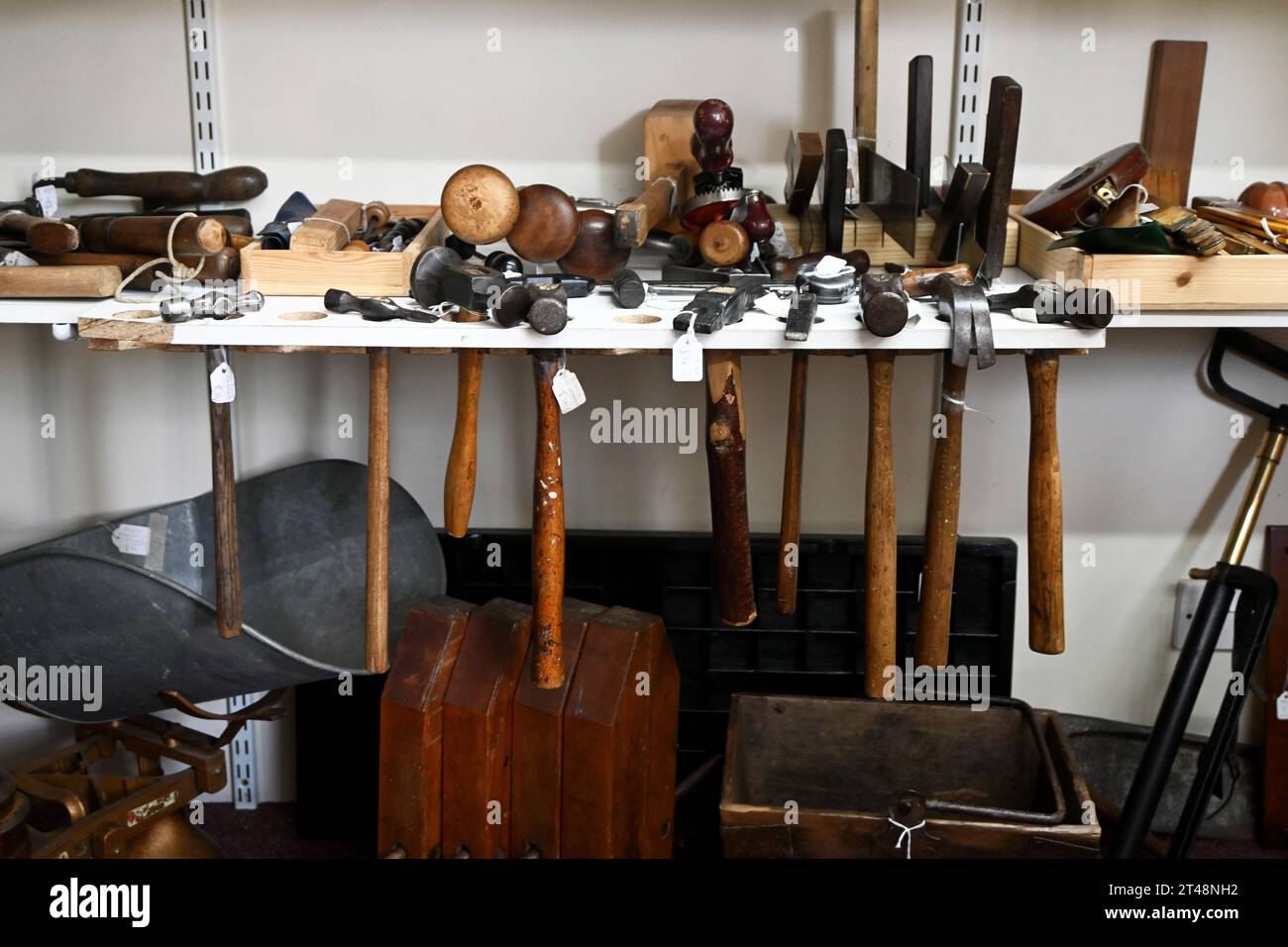 collection of woodworking tools for sale Stock Photo - Alamy