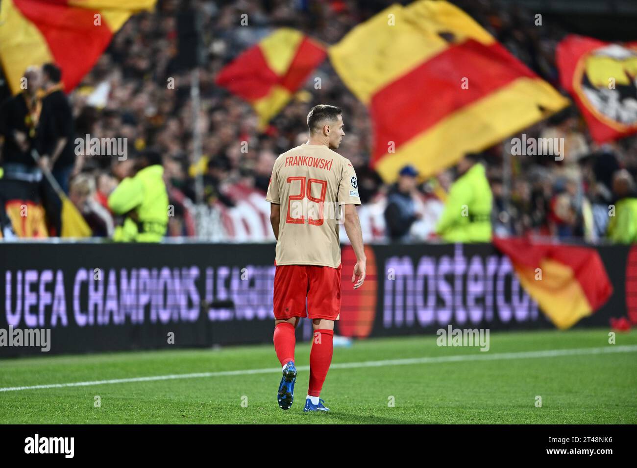 LENS, FRANCE - OCTOBER 24: Elye Wahi of RC Lens during the UEFA ...