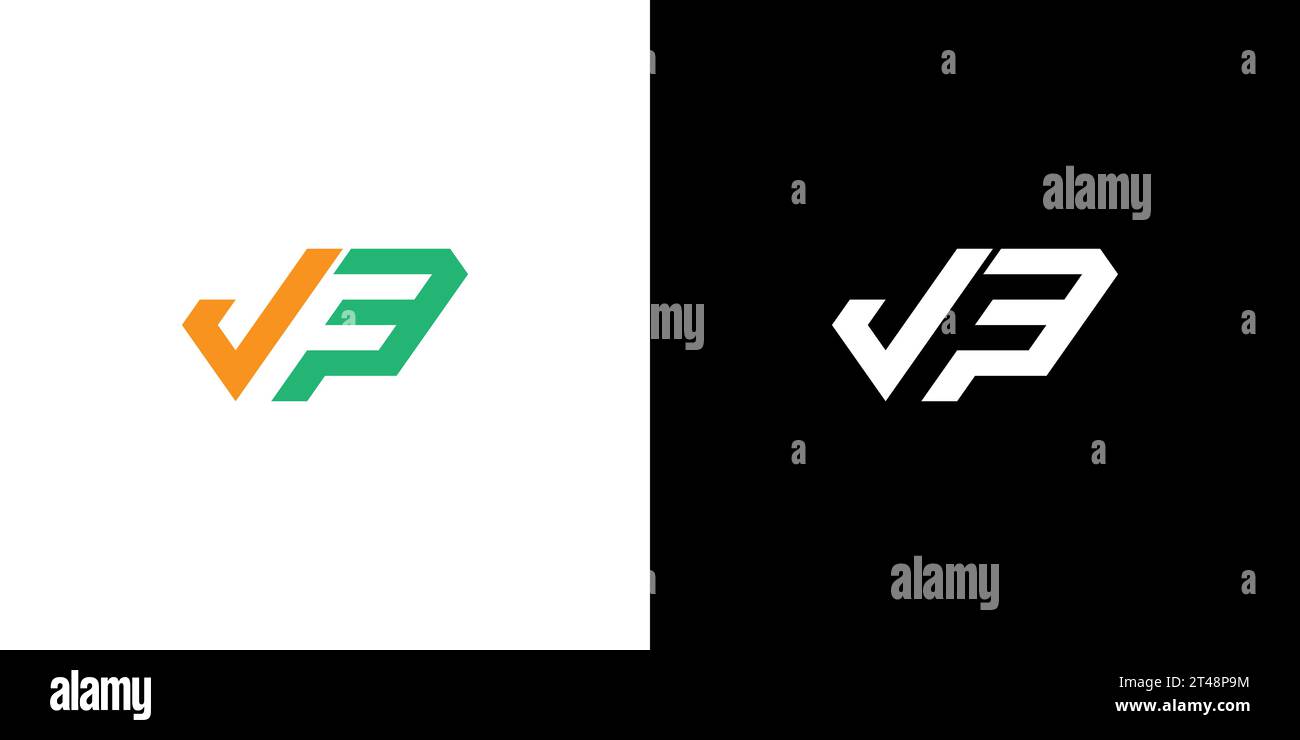 Jf logo design hi-res stock photography and images - Alamy