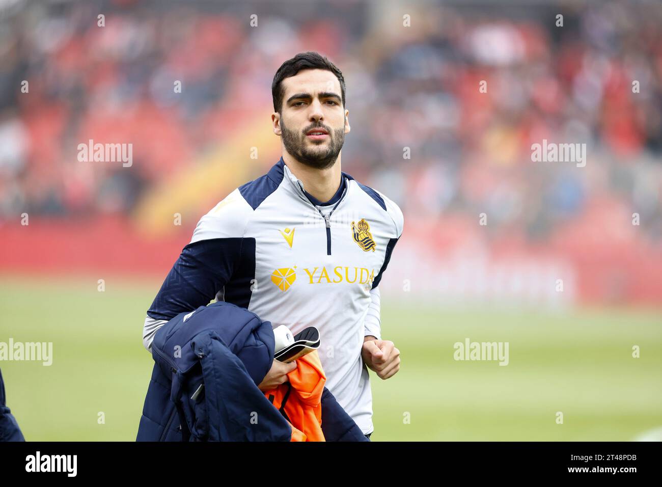 Mikel Merino of Real Sociedad looks on during the Spanish League ...
