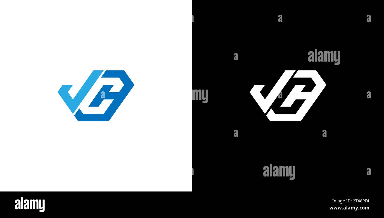 JC Logo, JC Monogram, Initial JC Logo, Letter JC negative space logo ...