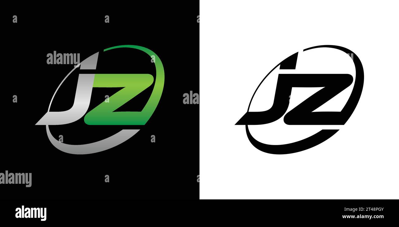 JZ logo, JZ Monogram, Initial JZ Logo, Letter JZ logo, Icon, Vector ...