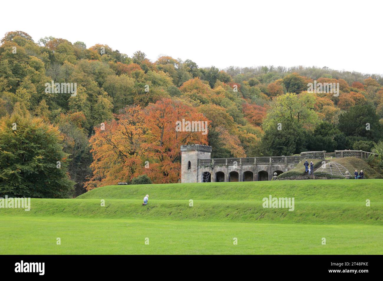 Ilam Park in the Peak District National Park Stock Photo - Alamy