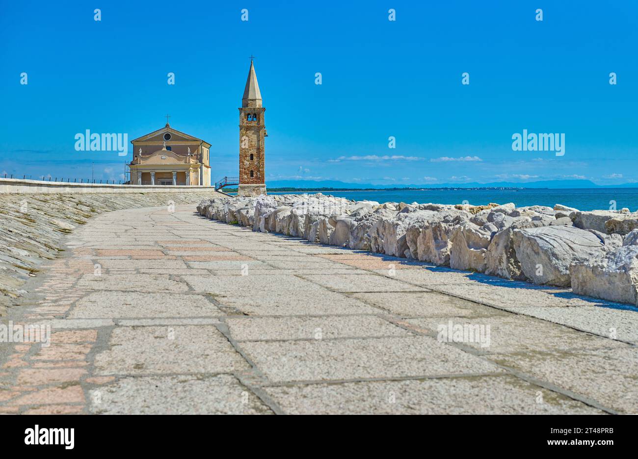 Caorle, Italy , view of the Church of Blessed Virgin of Angel ...