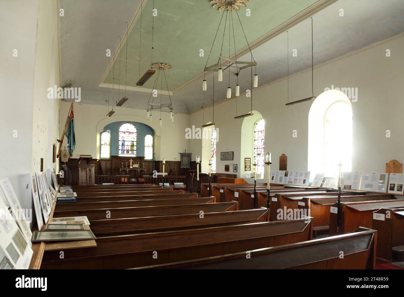 Interior of St Patrick's Church, Jurby, Isle of Man Stock Photo - Alamy