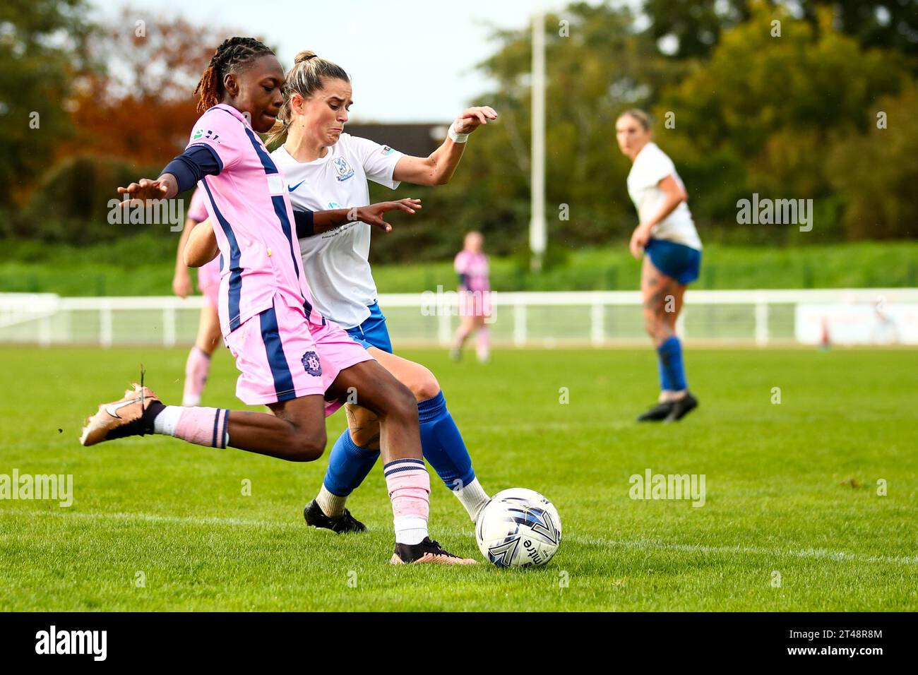 London, UK. 29th October, 2023. Angel Reid (7 Dulwich Hamlet) in action ...