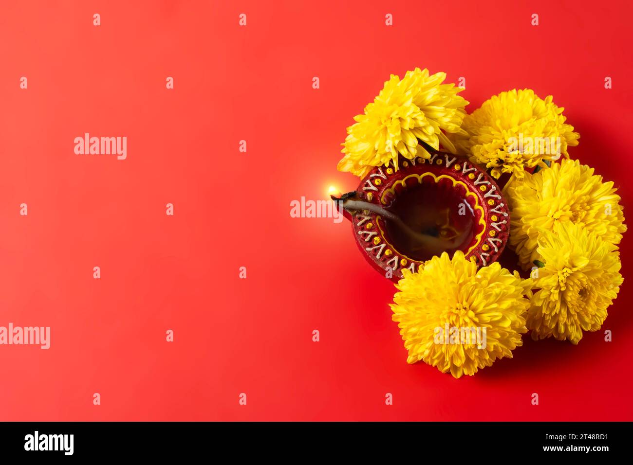 Happy Diwali and Kartika Deepam Festival Greetings Card - Colorful clay ...