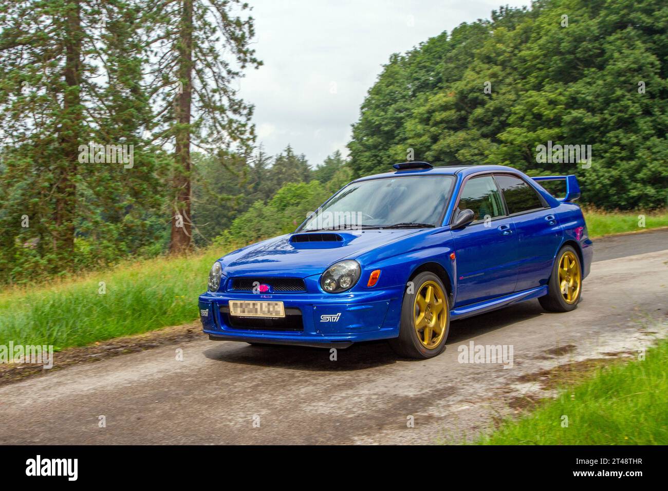 Subaru Impreza; arriving at Holker Hall vintage and classic car show ...