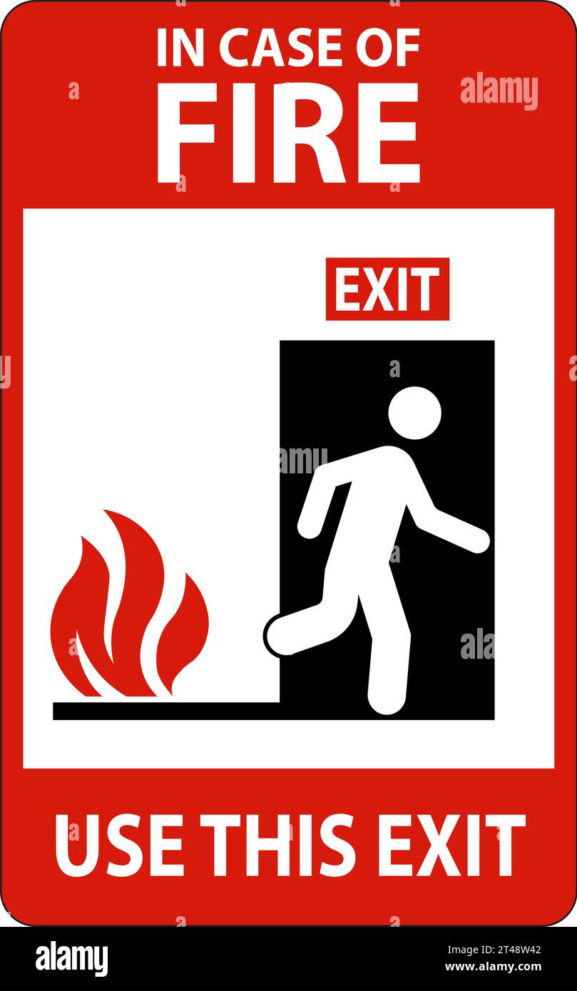 In case of fire sign hi-res stock photography and images - Alamy