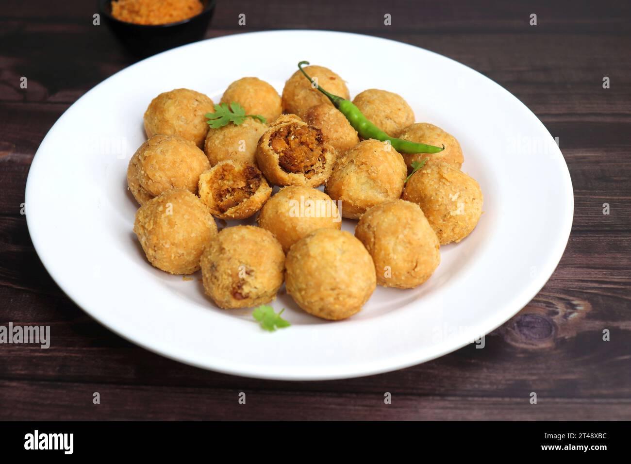 Dry Kachori is a deep fried crispy and crunchy balls of maida flour ...