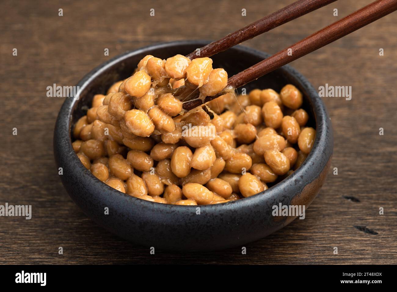Natto, Japanese fermented soybeans Stock Photo - Alamy