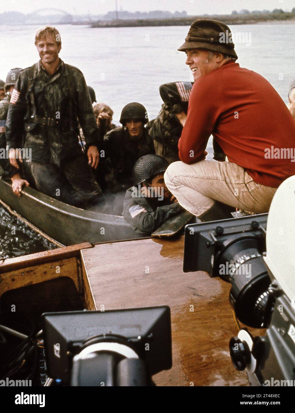 Robert Redford, Director Richard Attenborough, "A Bridge Too Far" (1977 ...