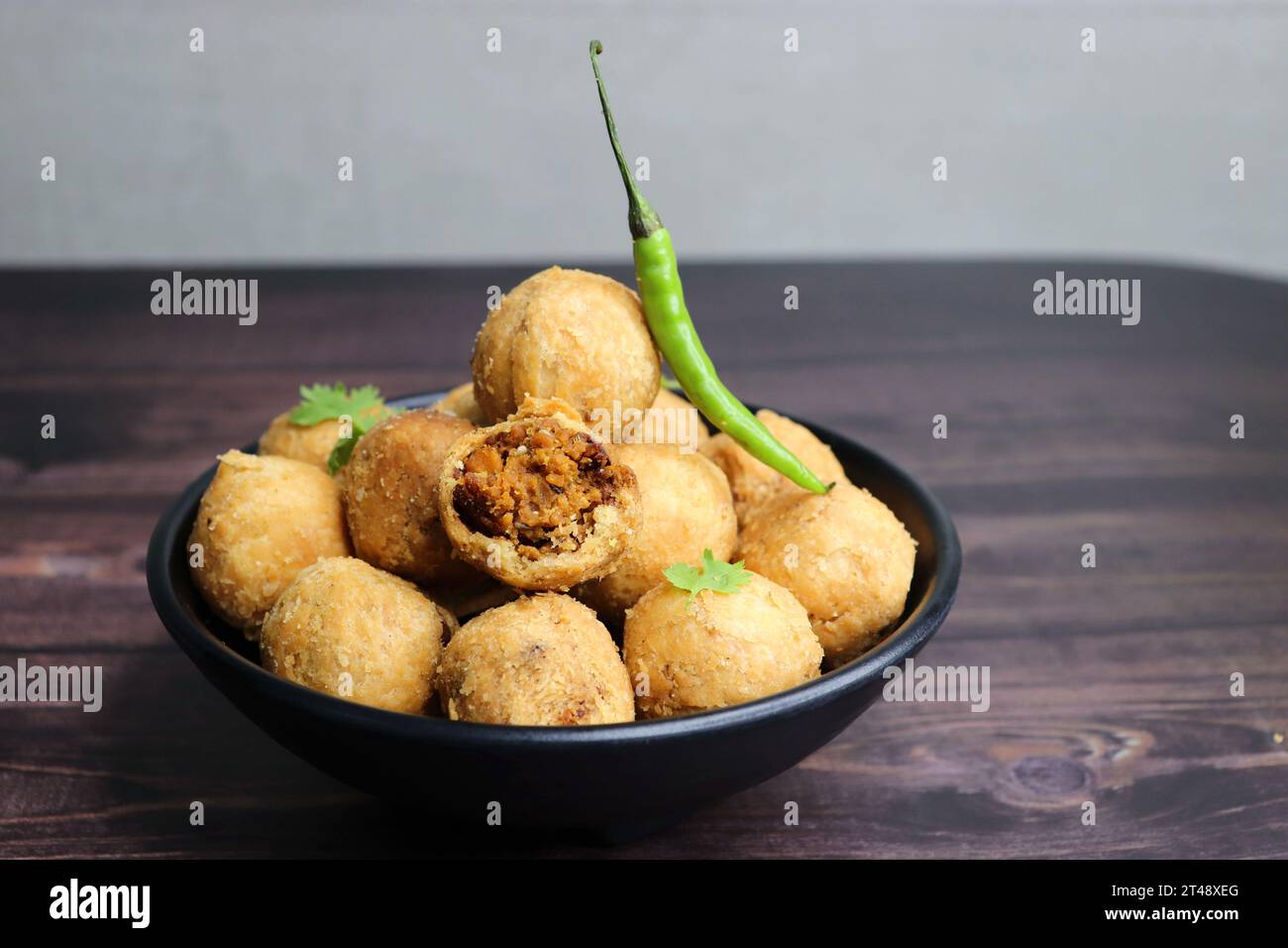 Dry Kachori is a deep fried crispy and crunchy balls of maida flour ...