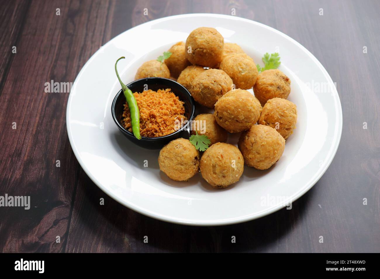 Dry Kachori is a deep fried crispy and crunchy balls of maida flour ...