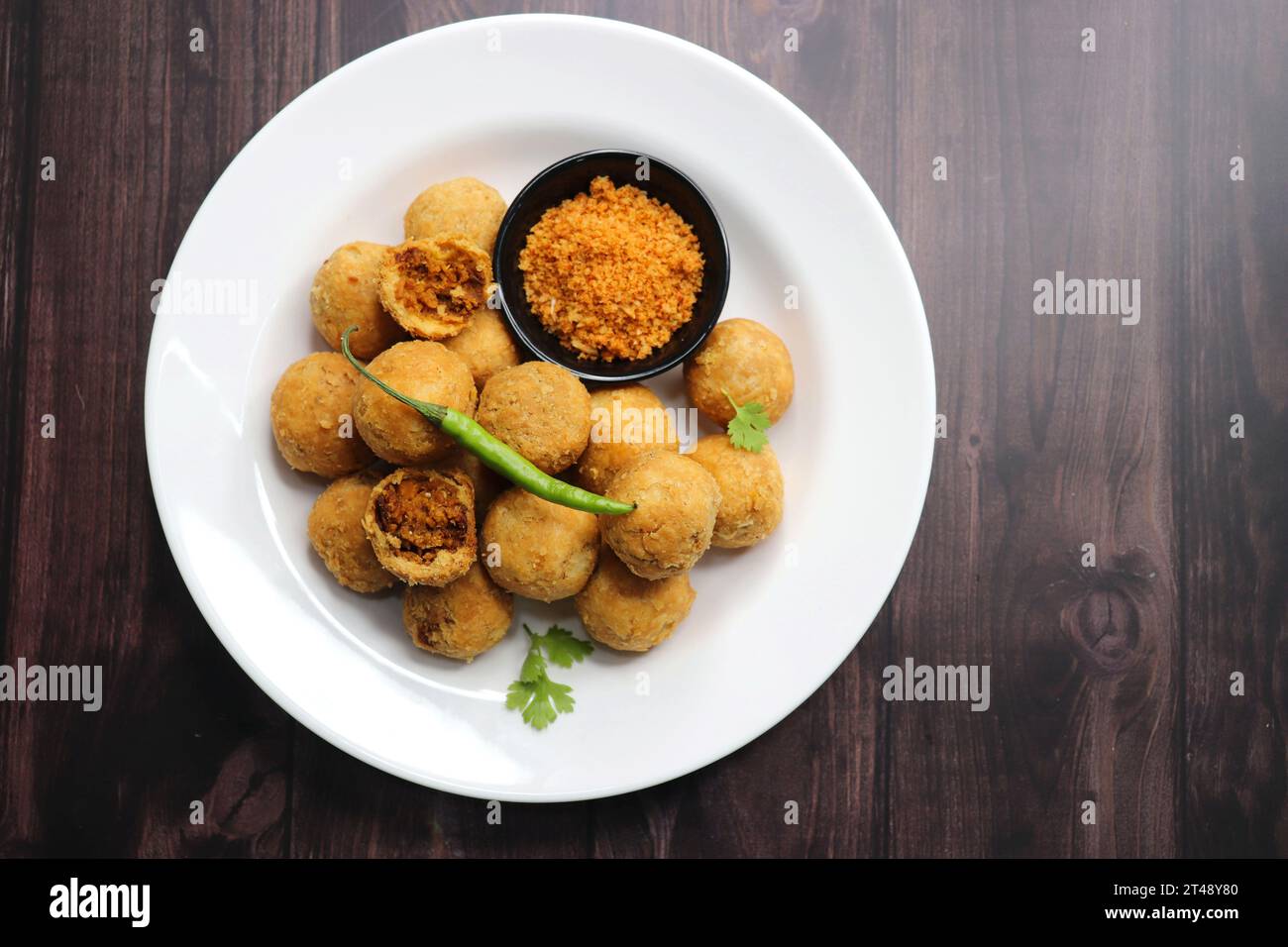 Dry Kachori is a deep fried crispy and crunchy balls of maida flour ...