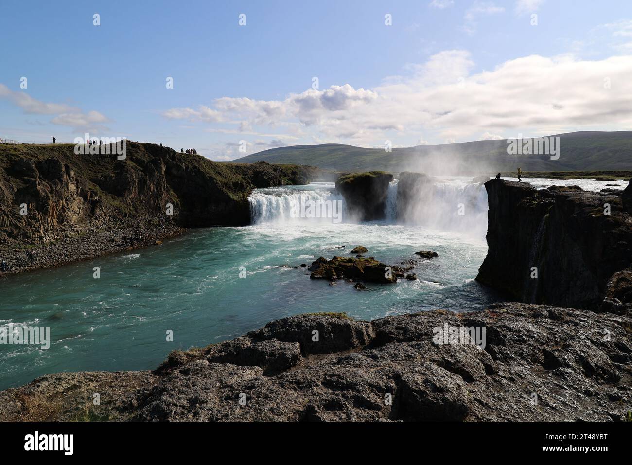 Godafoss waterfall the waterfall of the Gods- Iceland Stock Photo - Alamy