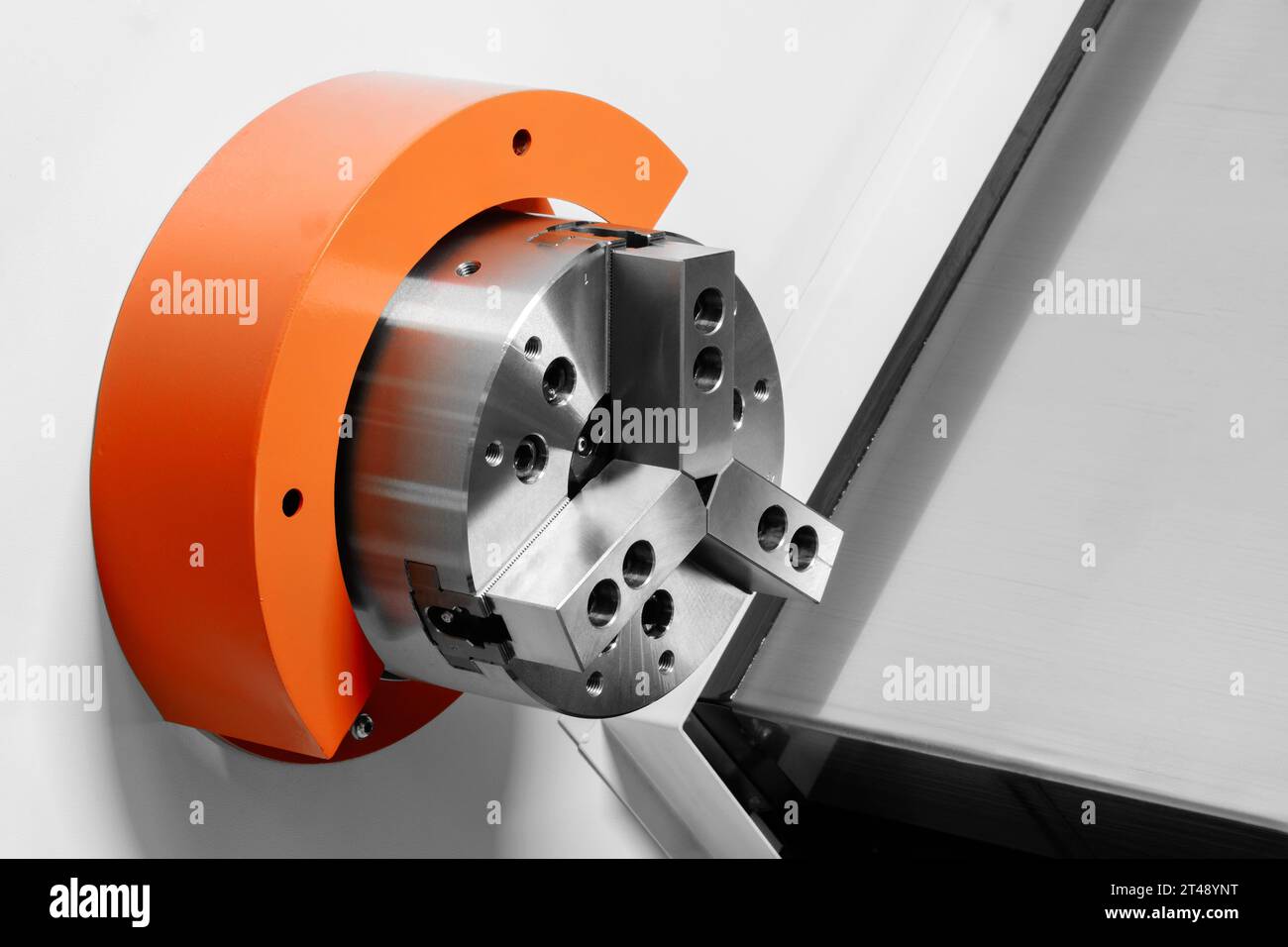 Metal machine tools industry. CNC turning machine high-speed cutting is ...