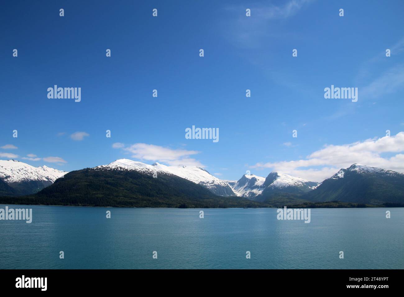 Alaska, mountain landscape in the Gulf of Alaska, United States Stock ...