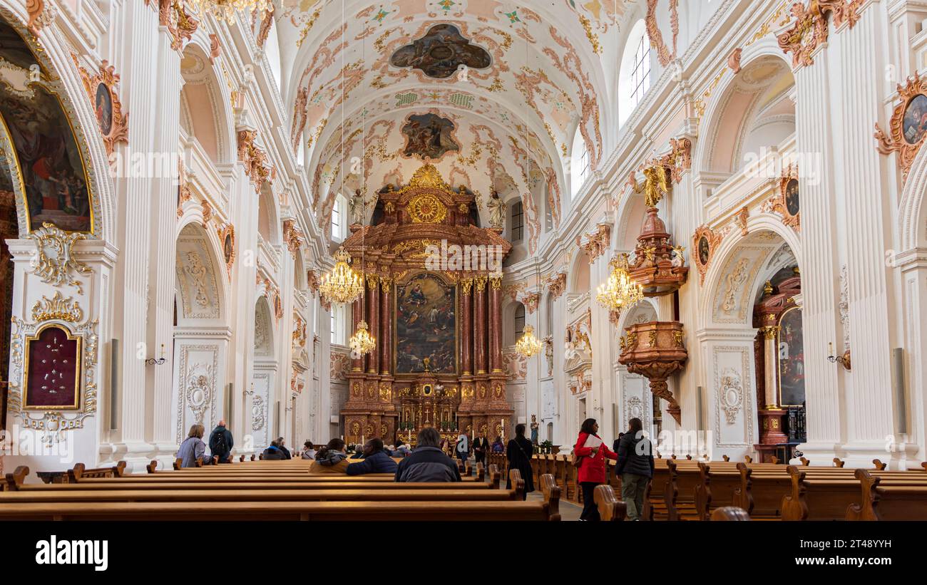Lucerrne, Switzerland - May 18, 2023: Interior of beautiful Lucerne ...