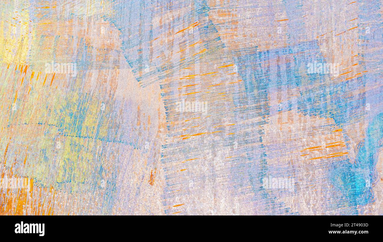 Painted in blue metal rusted background. Metal rust texture. Erosion ...