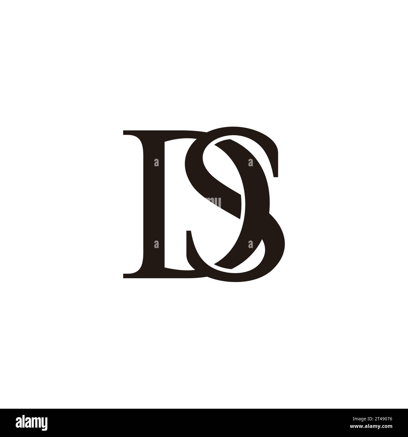 Alphabet letters monogram logo ds Cut Out Stock Images & Pictures - Alamy