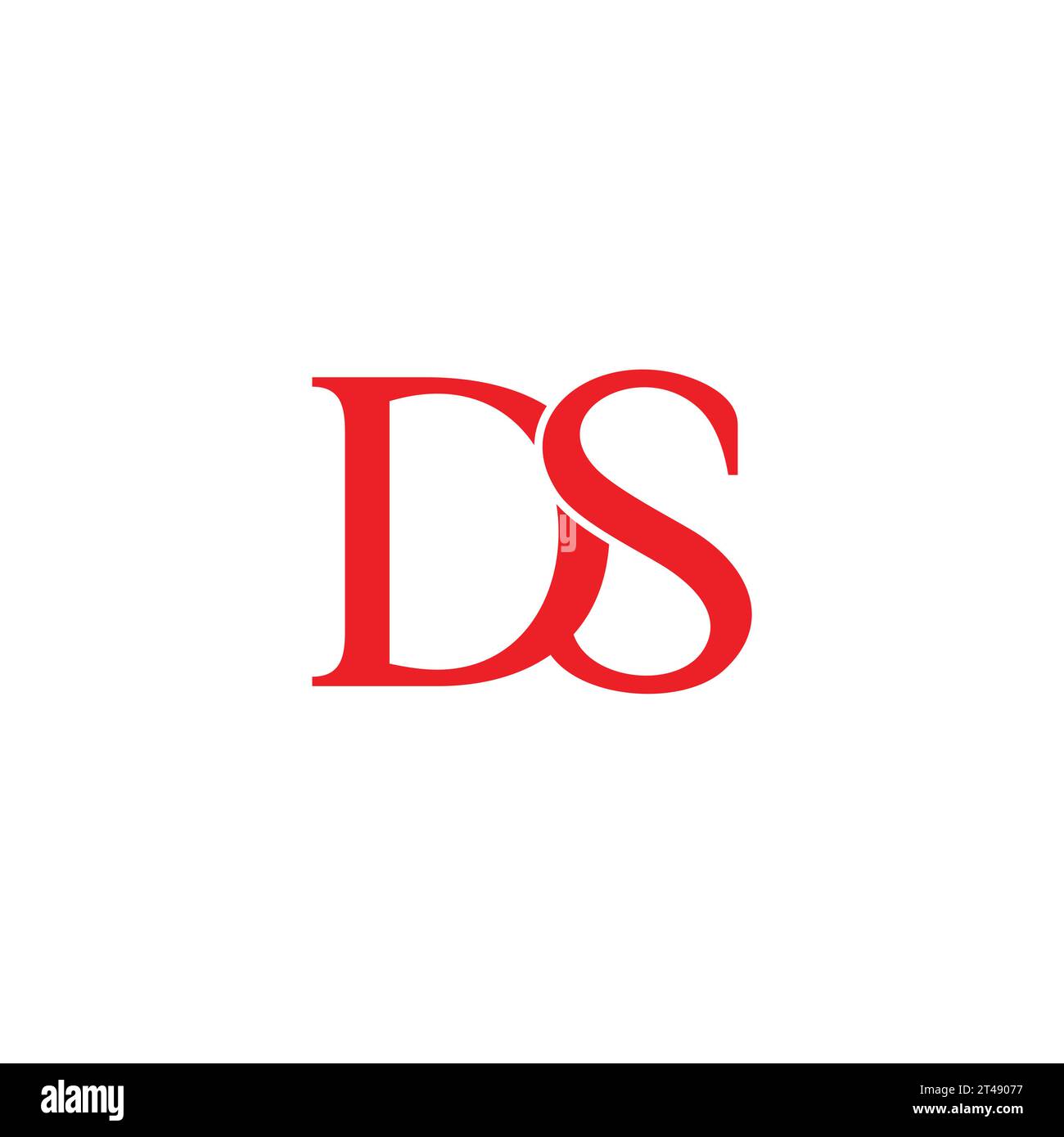 letter ds red simple font logo vector Stock Vector Image & Art - Alamy