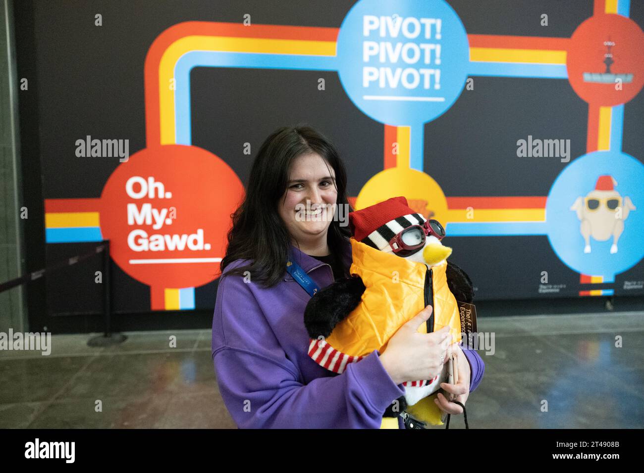 Lisa Staunton, 24, outside the Friends Experience in Dublin, following ...