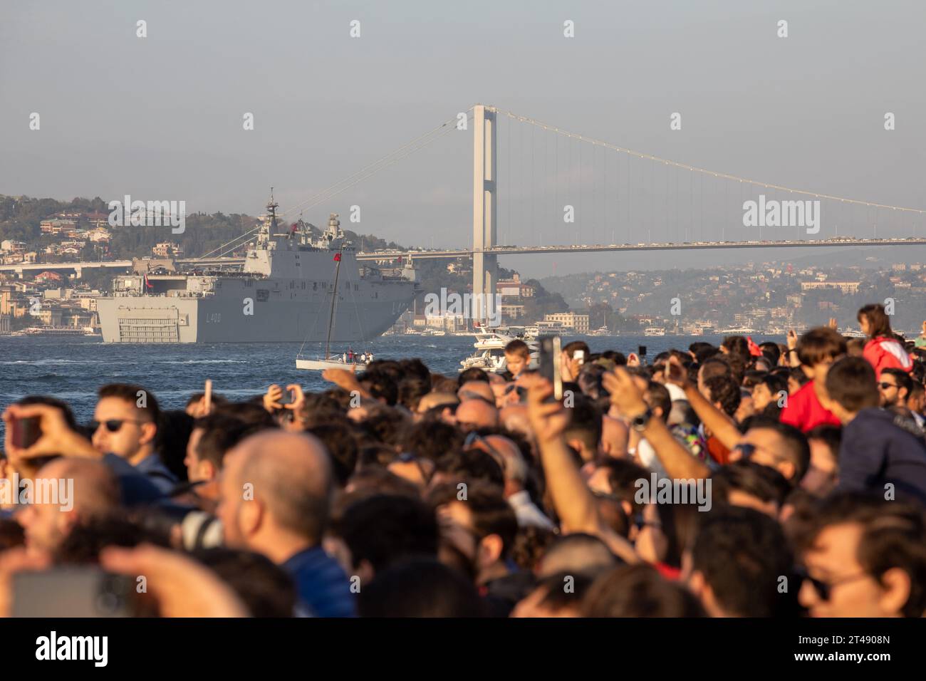 Istanbul, Turkiye. October 29, 2023: On the occasion of the 100th ...