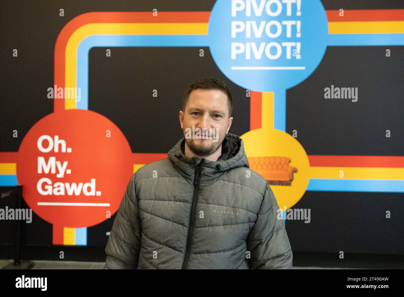 Stephen Walsh, 40, from Blanchardstown, outside the Friends Experience ...