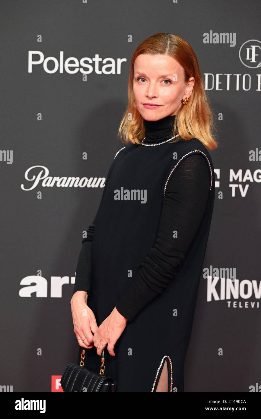 Cologne, Germany. 23rd Oct, 2023. Actress Karoline Schuch comes to the ...