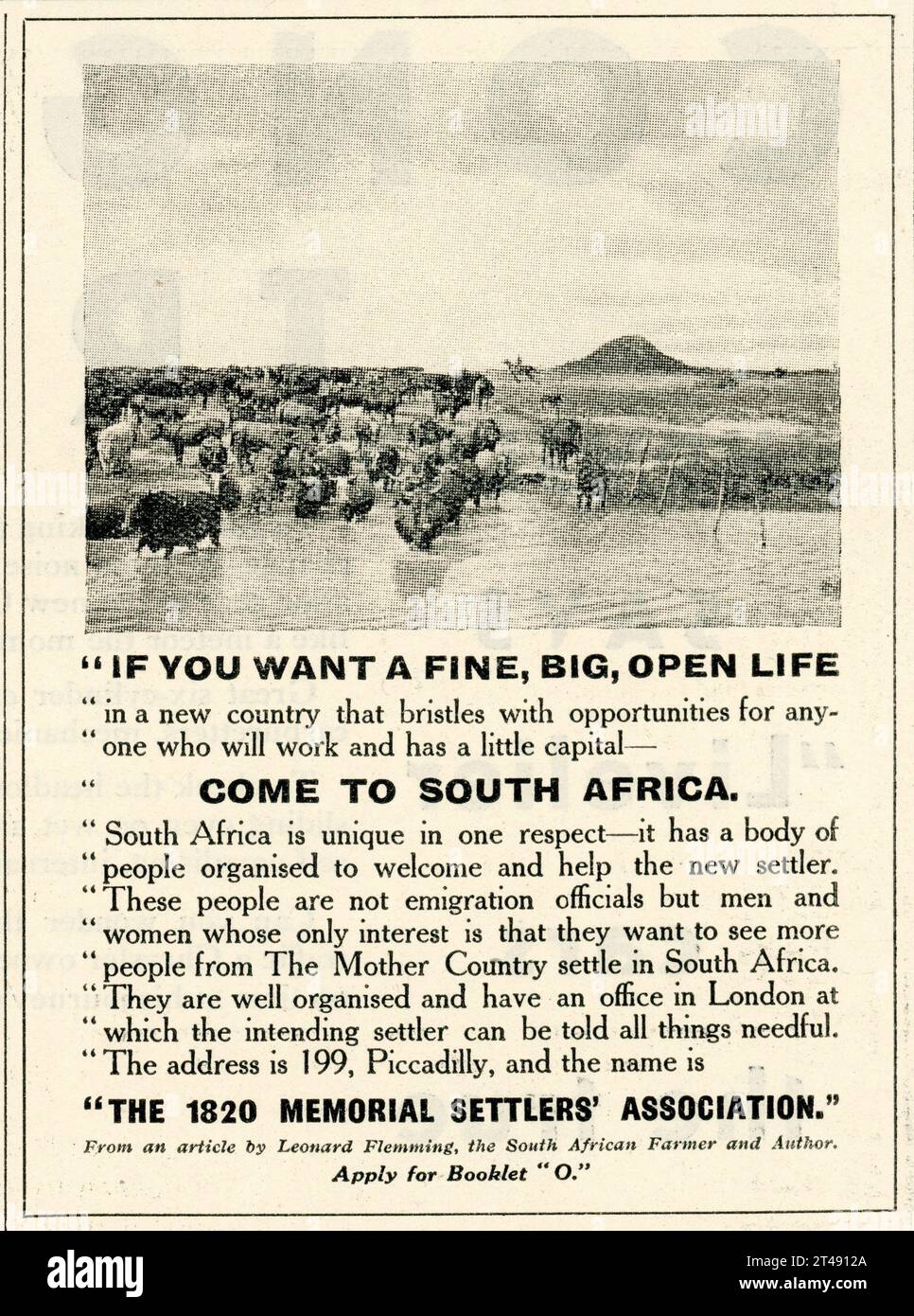 COME TO SOUTH AFRICA for a Fine Big Open Life 1930 British Magazine ...