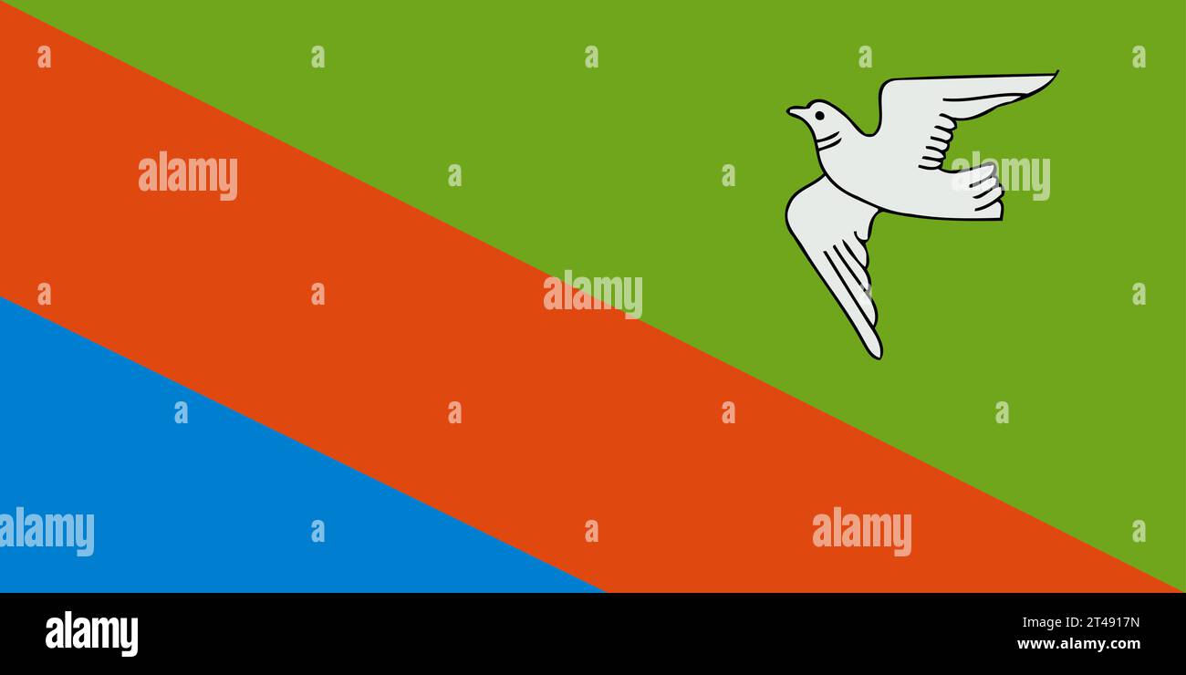 Black flat blank highlighted location map of the HORLIVKA RAION inside ...