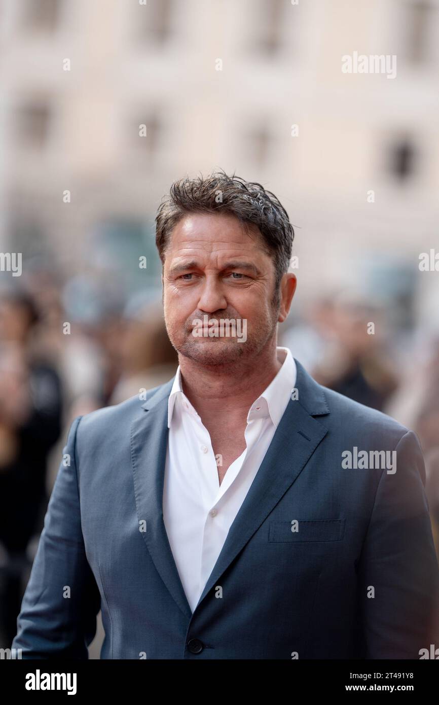 Rome, Italy. 29th Oct, 2023. ROME, ITALY - OCTOBER 29: Gerard Butler ...