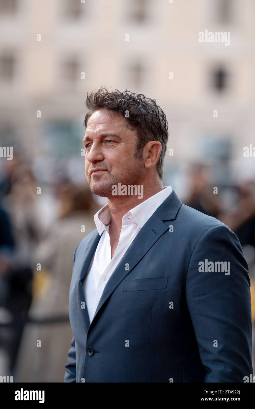 Rome, Italy. 29th Oct, 2023. ROME, ITALY - OCTOBER 29: Gerard Butler ...