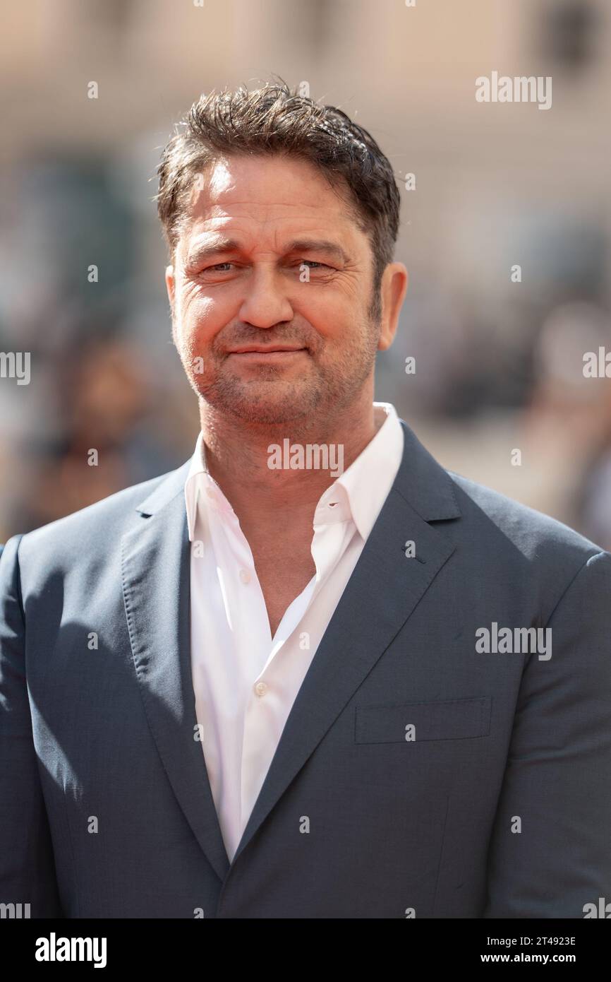 Rome, Italy. 29th Oct, 2023. ROME, ITALY - OCTOBER 29: Gerard Butler ...