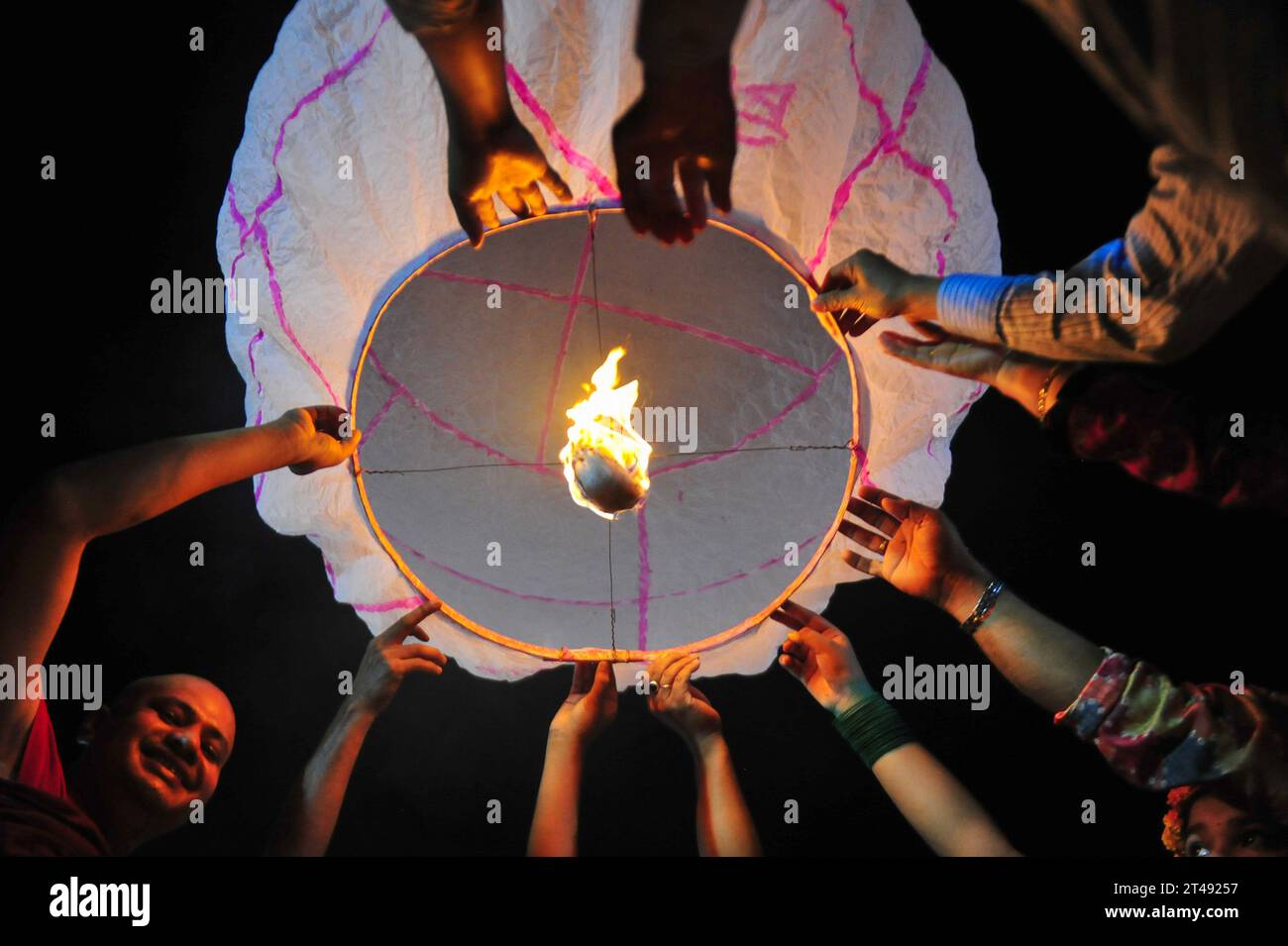 Non Exclusive: 28 October 2023 Sylhet, Bangladesh: Buddhists religious ...