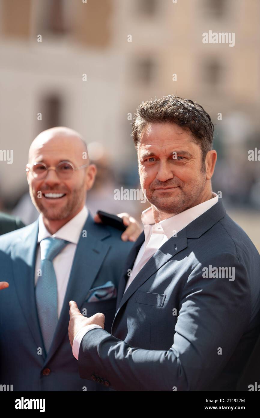 Rome, Italy. 29th Oct, 2023. ROME, ITALY - OCTOBER 29: Gerard Butler ...