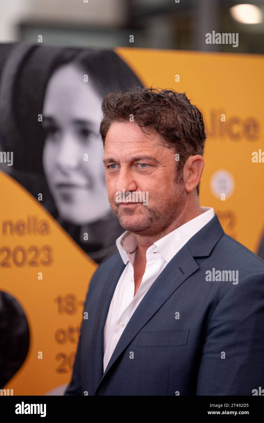 Rome, Italy. 29th Oct, 2023. ROME, ITALY - OCTOBER 29: Gerard Butler ...