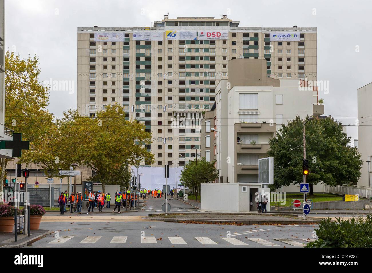Loiret, France. 29th Oct, 2023. Building of 17 floors and 61 meters ...