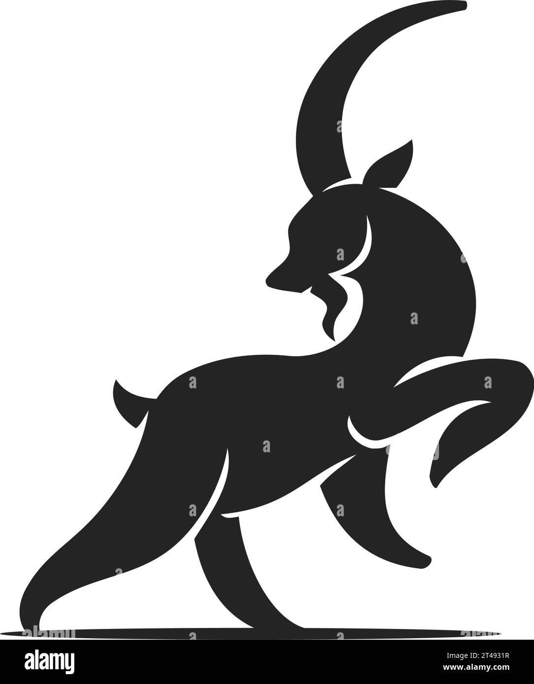 goat logo template Isolated. Brand Identity. Icon Abstract Vector ...