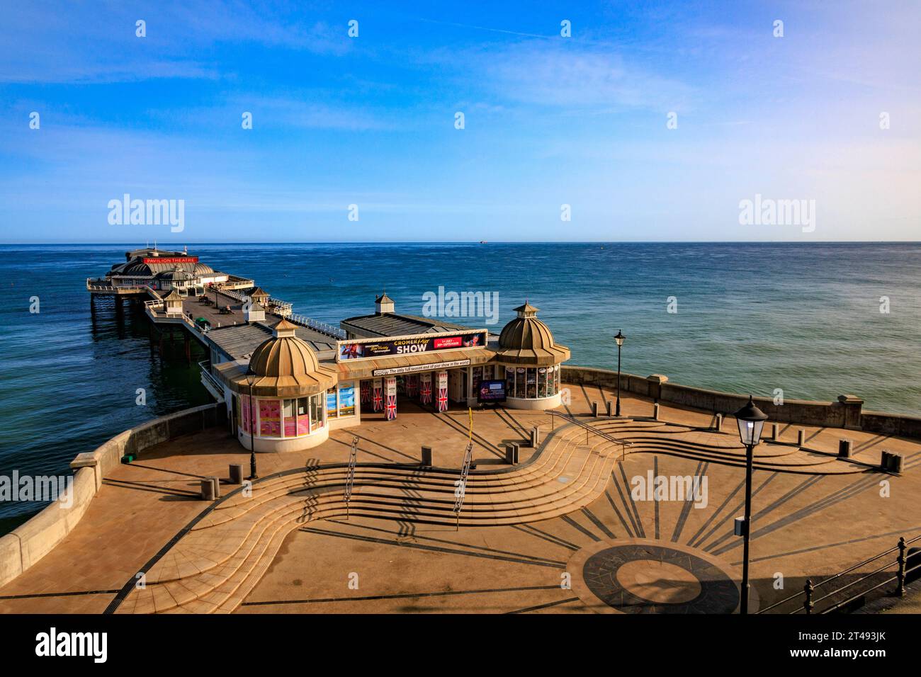 The Grade II Listed seaside pier in Cromer, Norfolk, England, UK Stock ...