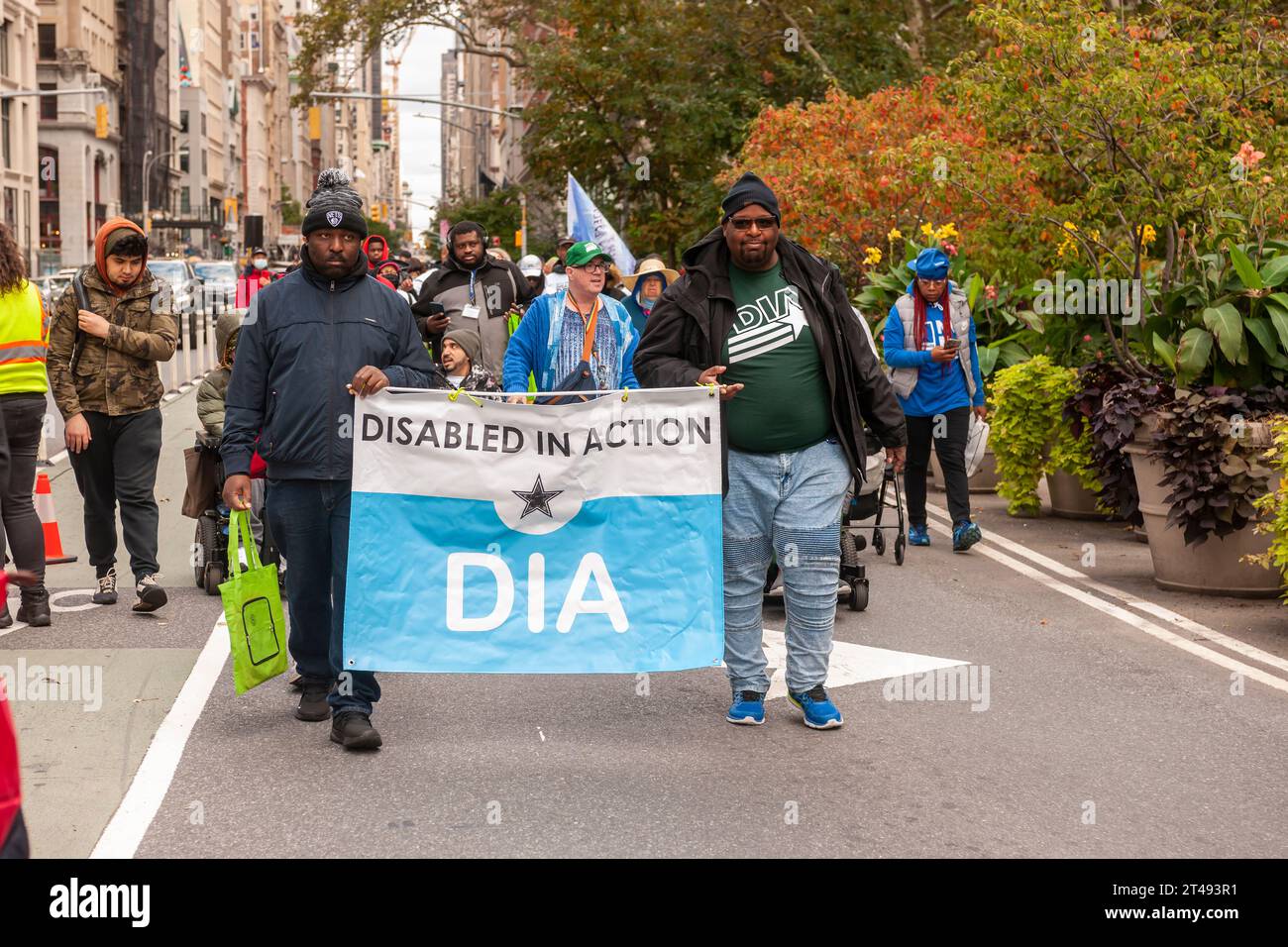 Disabled people marching hi-res stock photography and images - Alamy