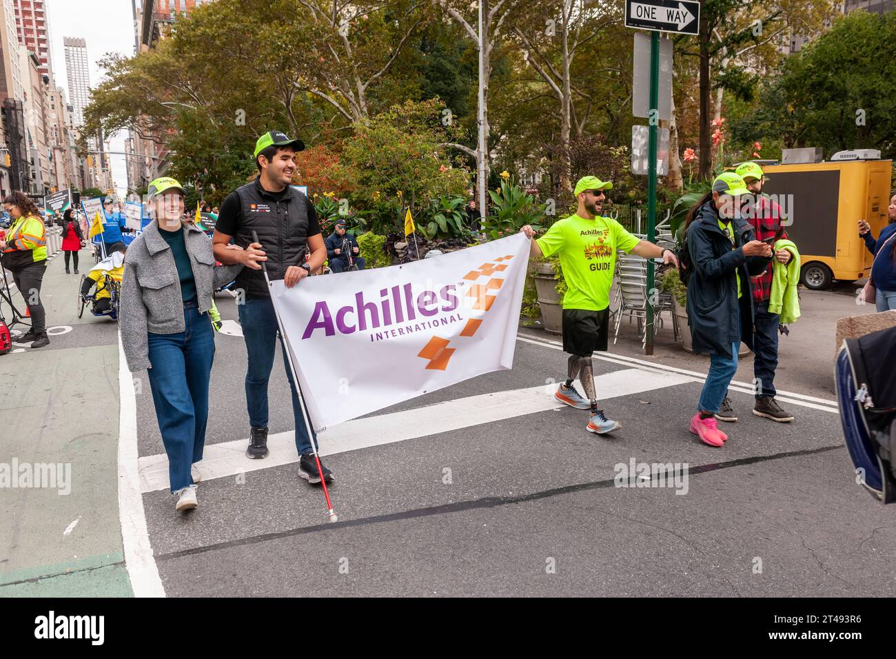 People with disabilities and their supporters march from Madison Square ...